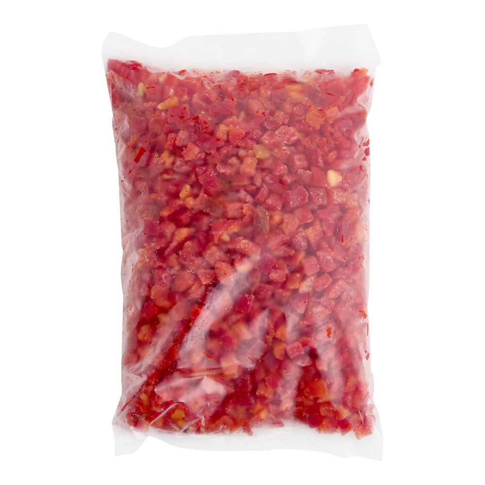 IQF Diced Red Peppers 2 lb. - 12/Case