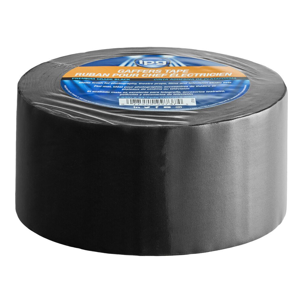 IPG 2.83" x 54.68 Yards 11.5 Mil Premium Grade PVC-Coated Matte Black ...