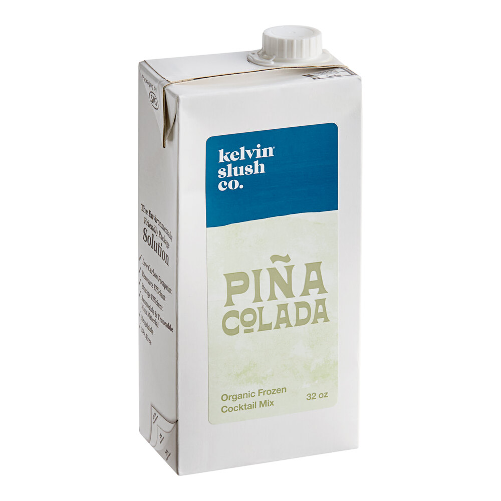 Kelvin Slush Co. Organic Frozen Pina Colada Cocktail Mix 32 fl. oz. - 6 ...