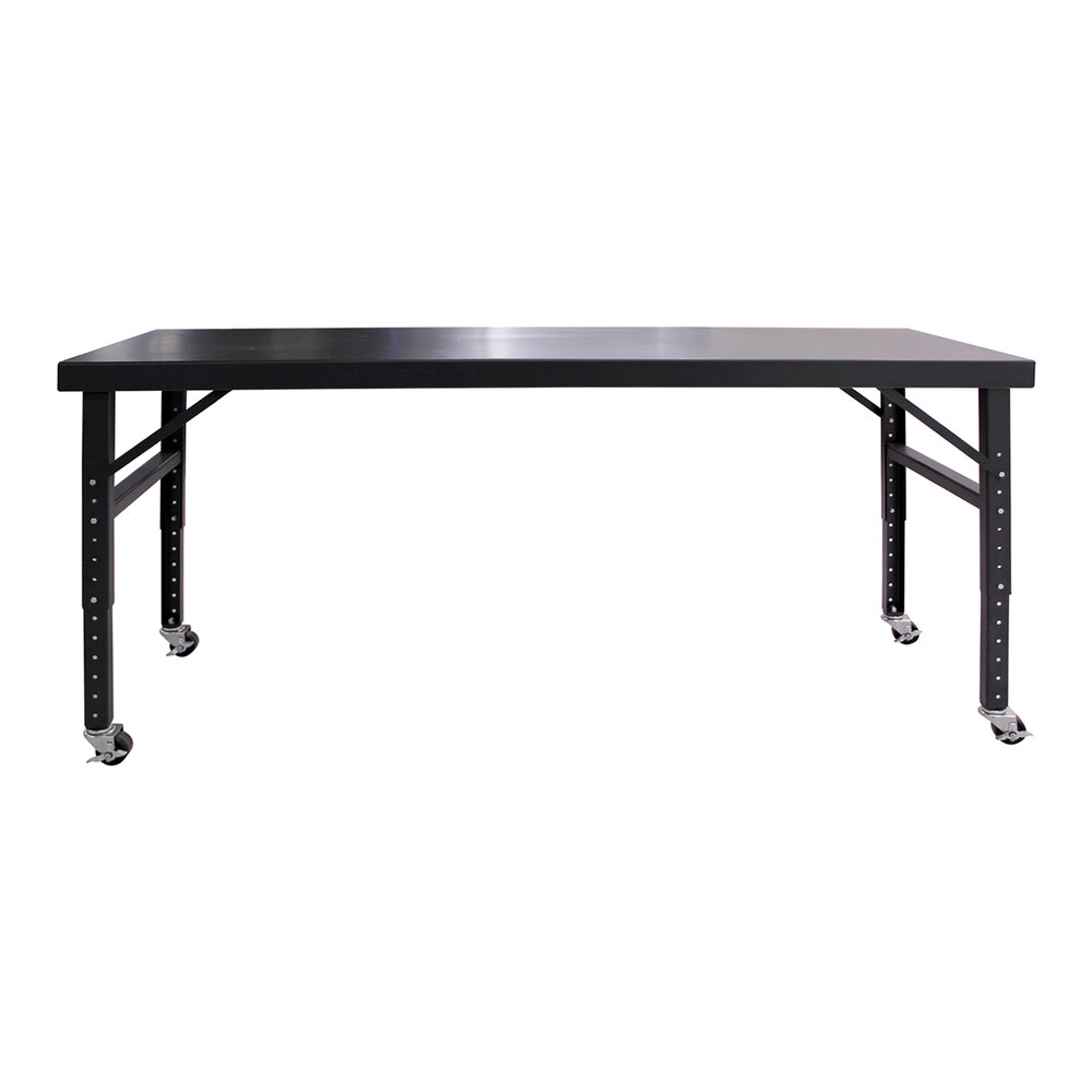 Valley Craft 96" x 34" Mobile Adjustable Height Work Table F88026A2