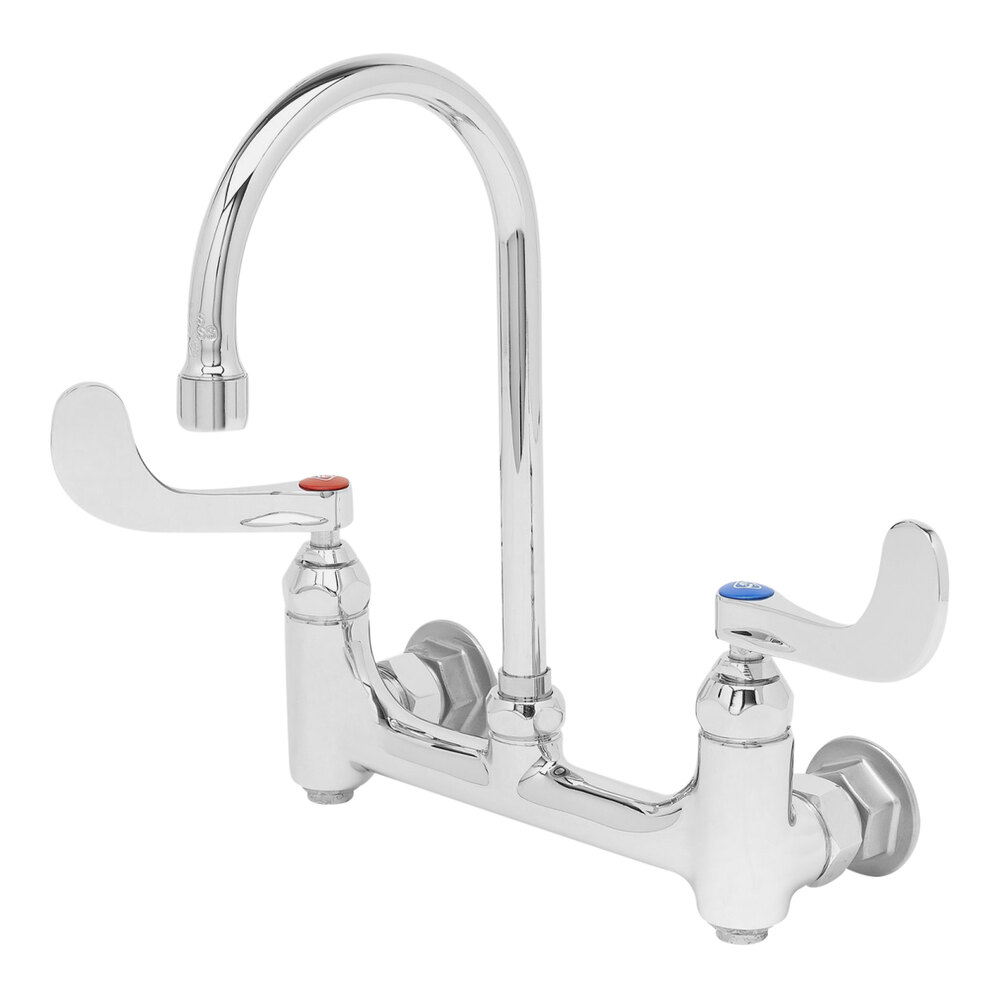 T&S B-0353-04 Wall Mounted Surgical Sink Faucet with 8" Adjustable ...