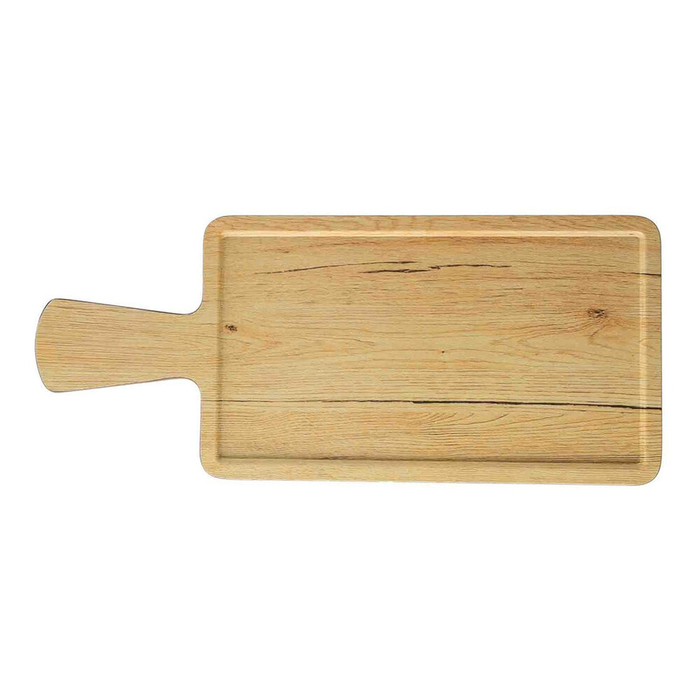 TableCraft Timber Collection 12 1/2" x 7" Rectangular Faux Wood ...