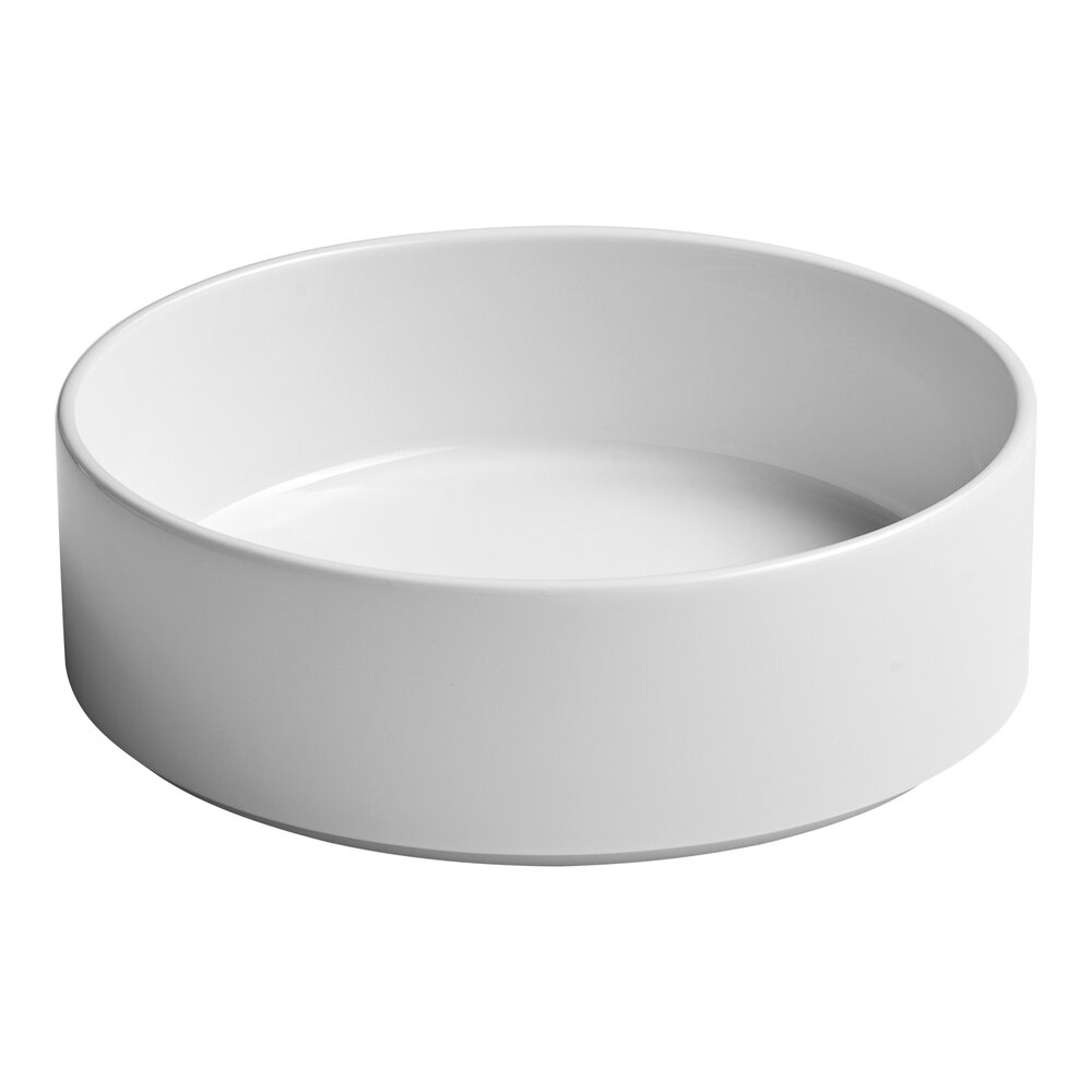 Ariane Prime 19.27 oz. Warm White Stackable Porcelain Salad Bowl - 8/Case