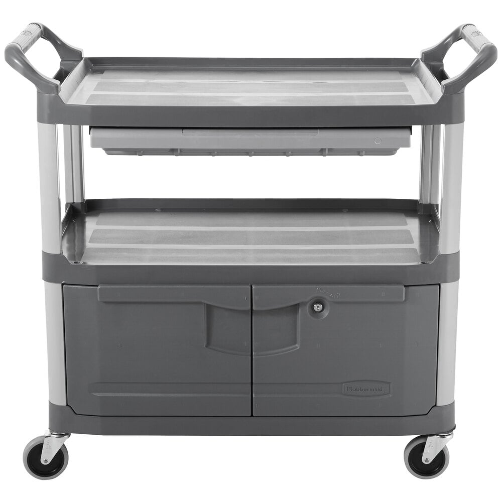 Rubbermaid® FG409400GRAY Xtra Gray 300 lb. Instrument Cart with ...
