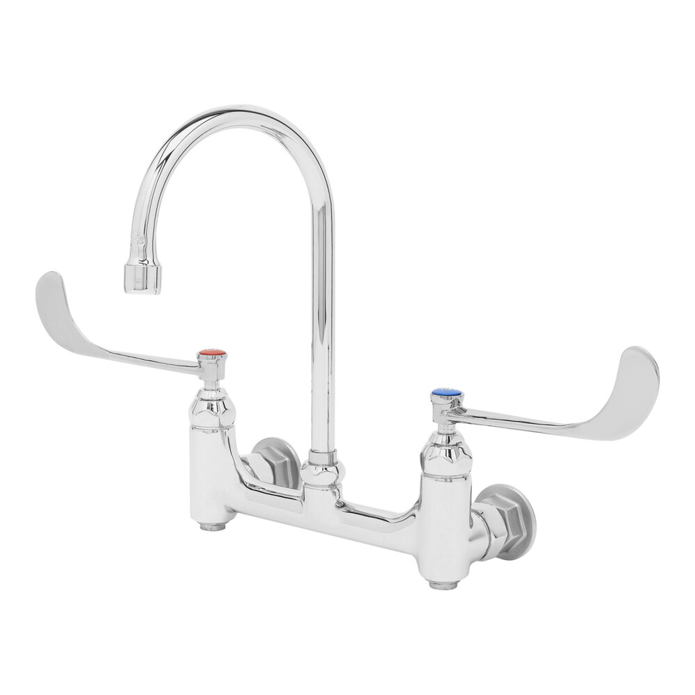 T&S B-0353 Wall Mounted Surgical Sink Faucet with 8" Adjustable Centers ...