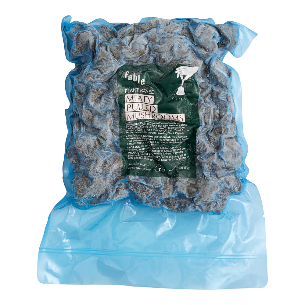 Fable Plant-Based Pulled Shiitake Mushrooms 2.2 lb. - 6/Case