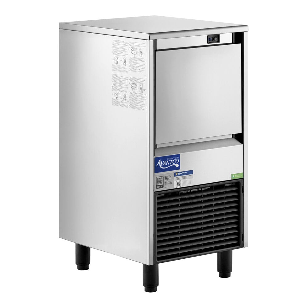 Avantco Ice Diamond EUC-G-80-A Air-Cooled Undercounter Gourmet Cube Ice ...