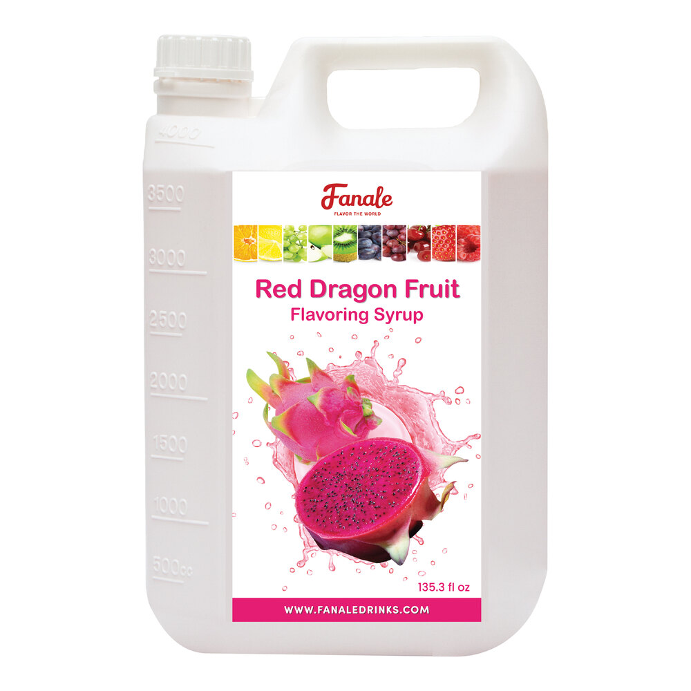 Fanale Red Dragon Fruit Concentrated Syrup 135.3 fl. oz. - 4/Case