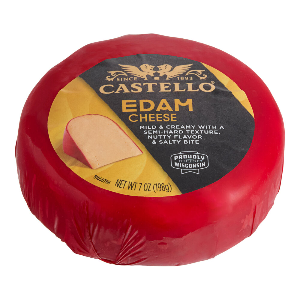 Castello Edam Cheese Wheel 7 oz. - 12/Case