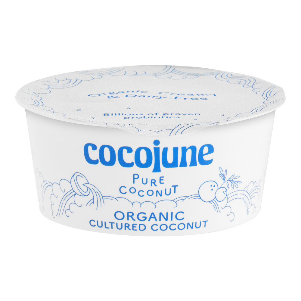 Cocojune Dairy-Free Unsweetened Pure Coconut Yogurt Alternative 4 oz ...