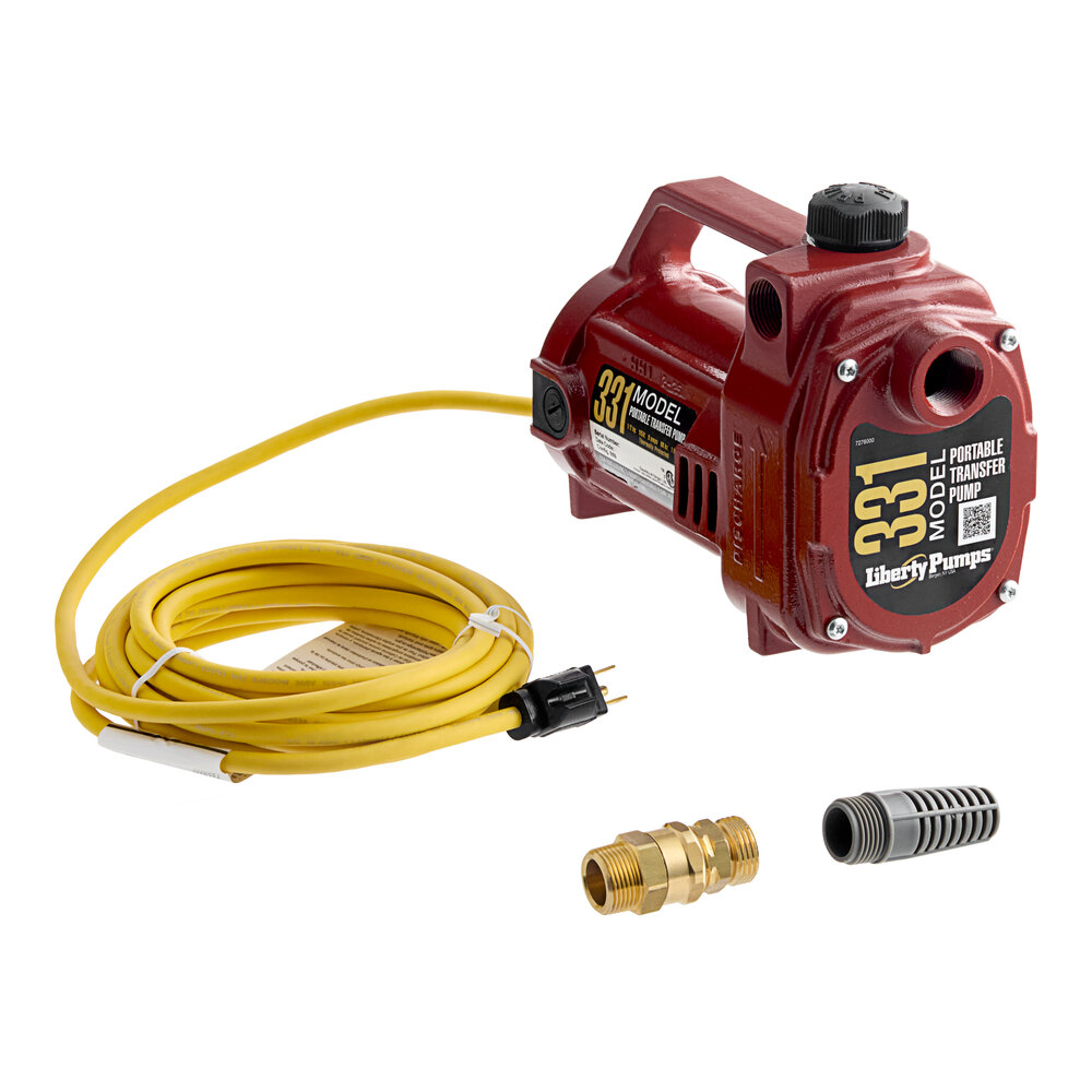 Liberty Pumps 331 Portable Water Transfer Pump with 3/4" Garden Hose ...