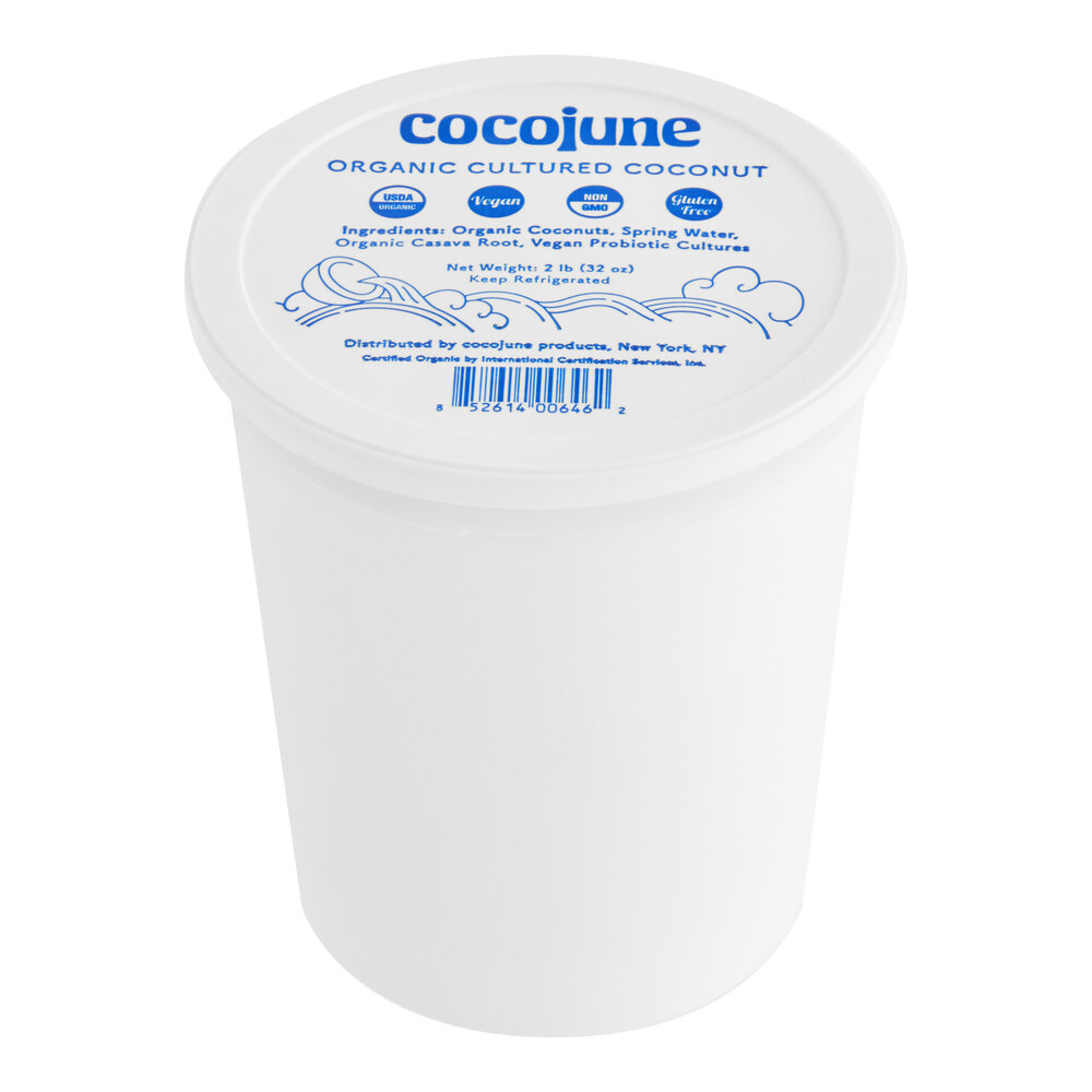 Cocojune Dairy-Free Unsweetened Pure Coconut Yogurt Alternative 32 oz ...