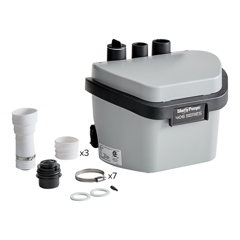 Liberty Pumps 406 Compact Automatic Drain Pump with Float Switch - 1/6 ...