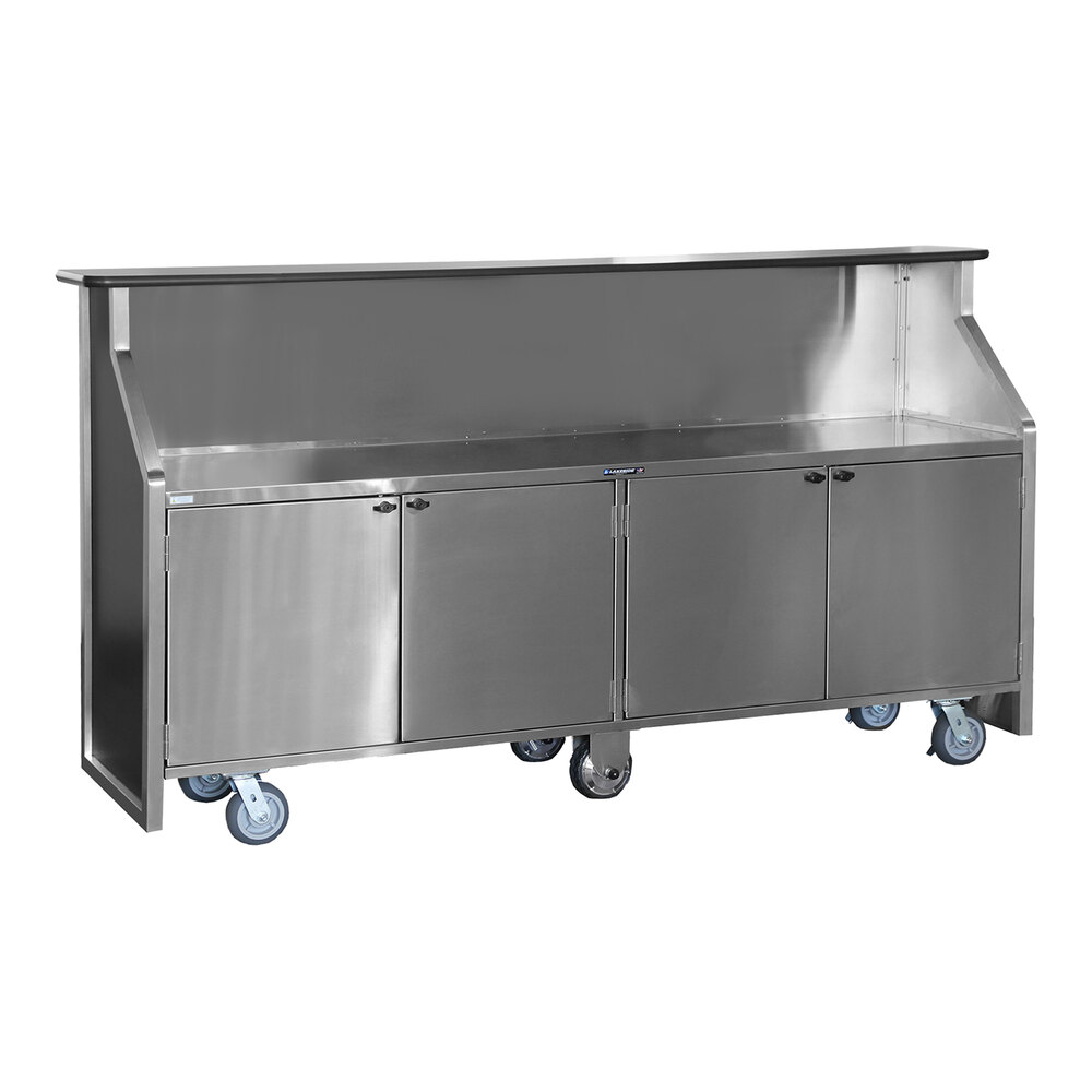 Lakeside 173672B 95" Black Laminate / Stainless Steel Electric Portable ...