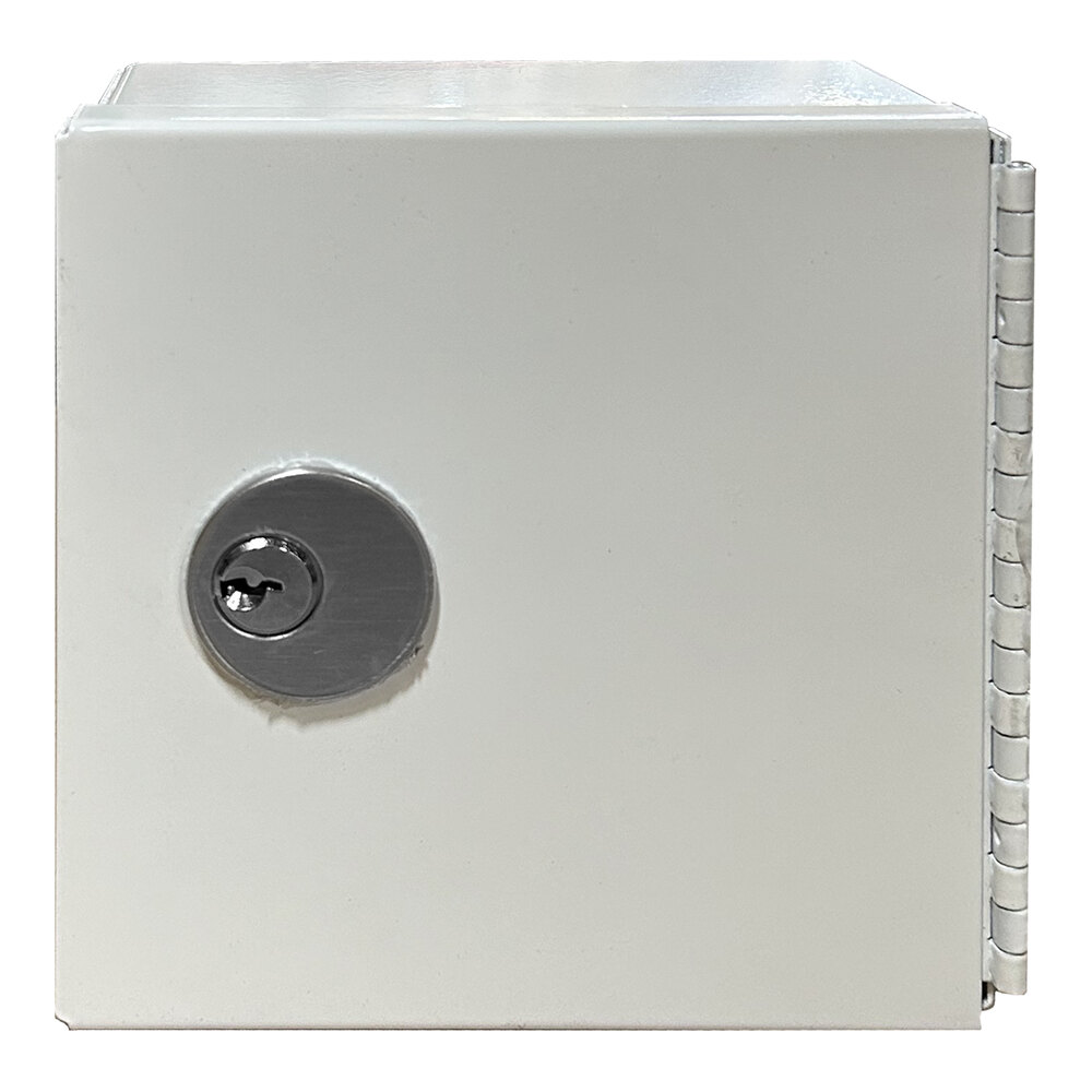 JL Industries CKBSM-M2 White Steel Surface-Mount Security Lock Box with ...