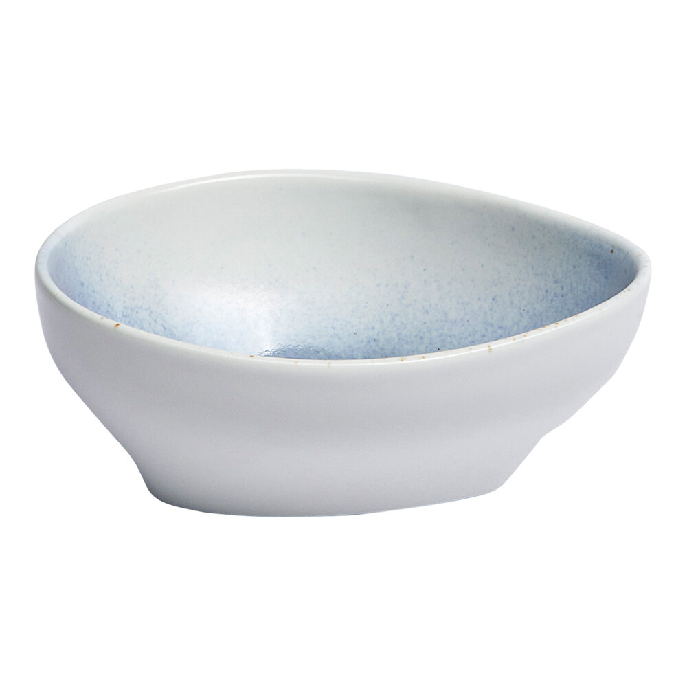 Ariane Lir 5.24 oz. Blue and White Ombre Triangular Porcelain Coupe ...