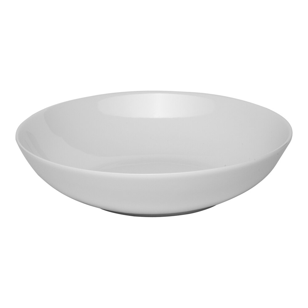 Ariane Vital Coupe 8 1/4" Warm White Round Porcelain Deep Coupe Plate ...