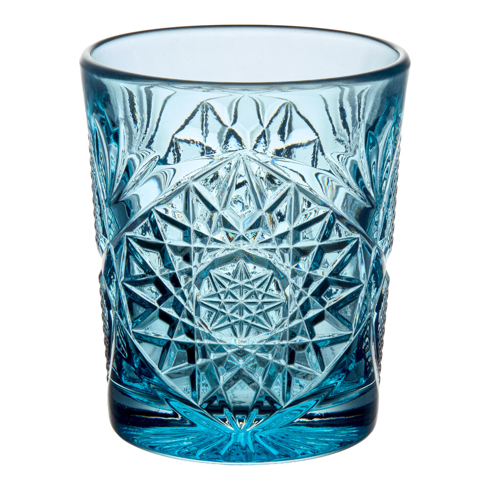 Libbey Hobstar 12 oz. Sapphire Rocks / Double Old Fashioned Glass - 12/Case