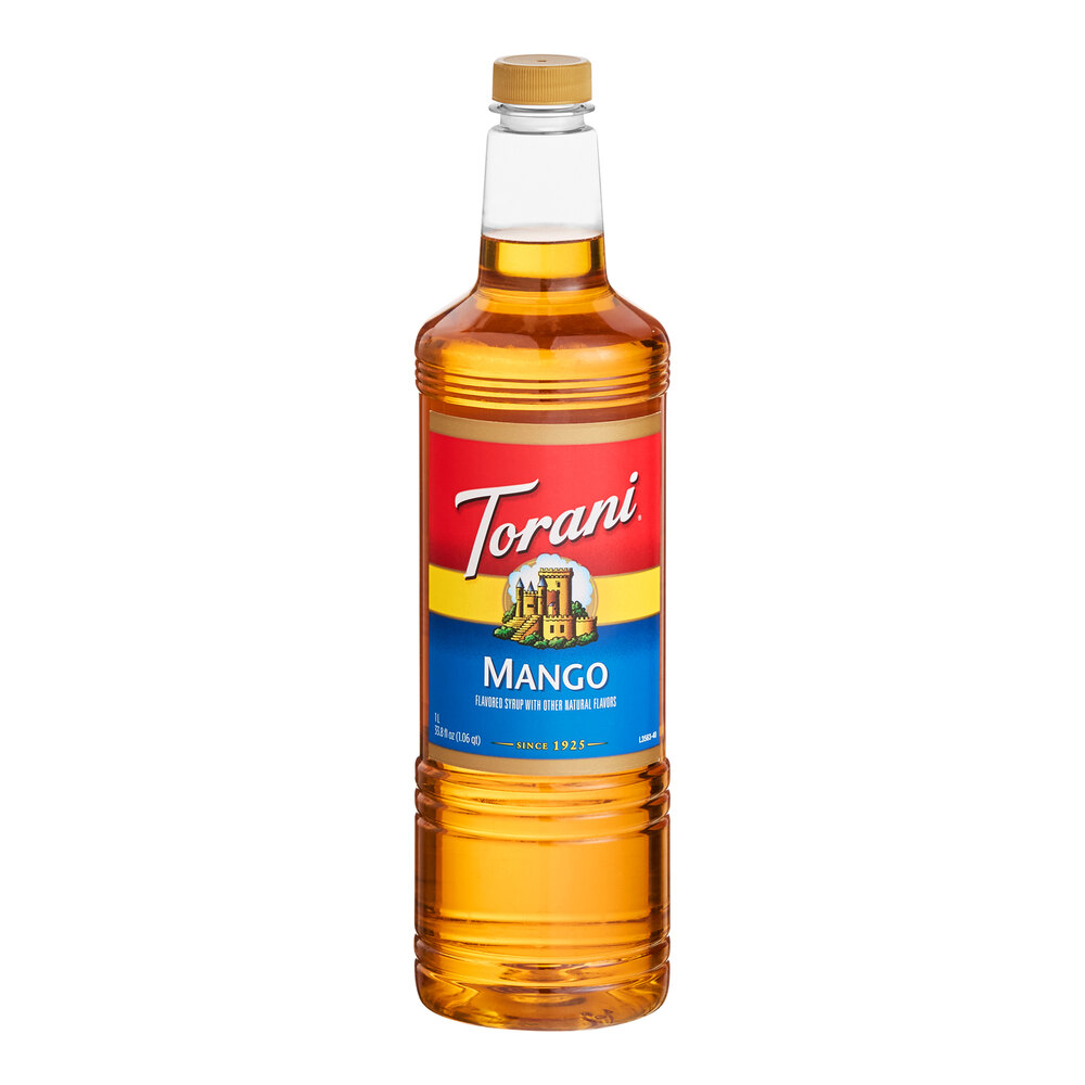Torani Mango Flavoring / Fruit Syrup Plastic Bottle 1 Liter