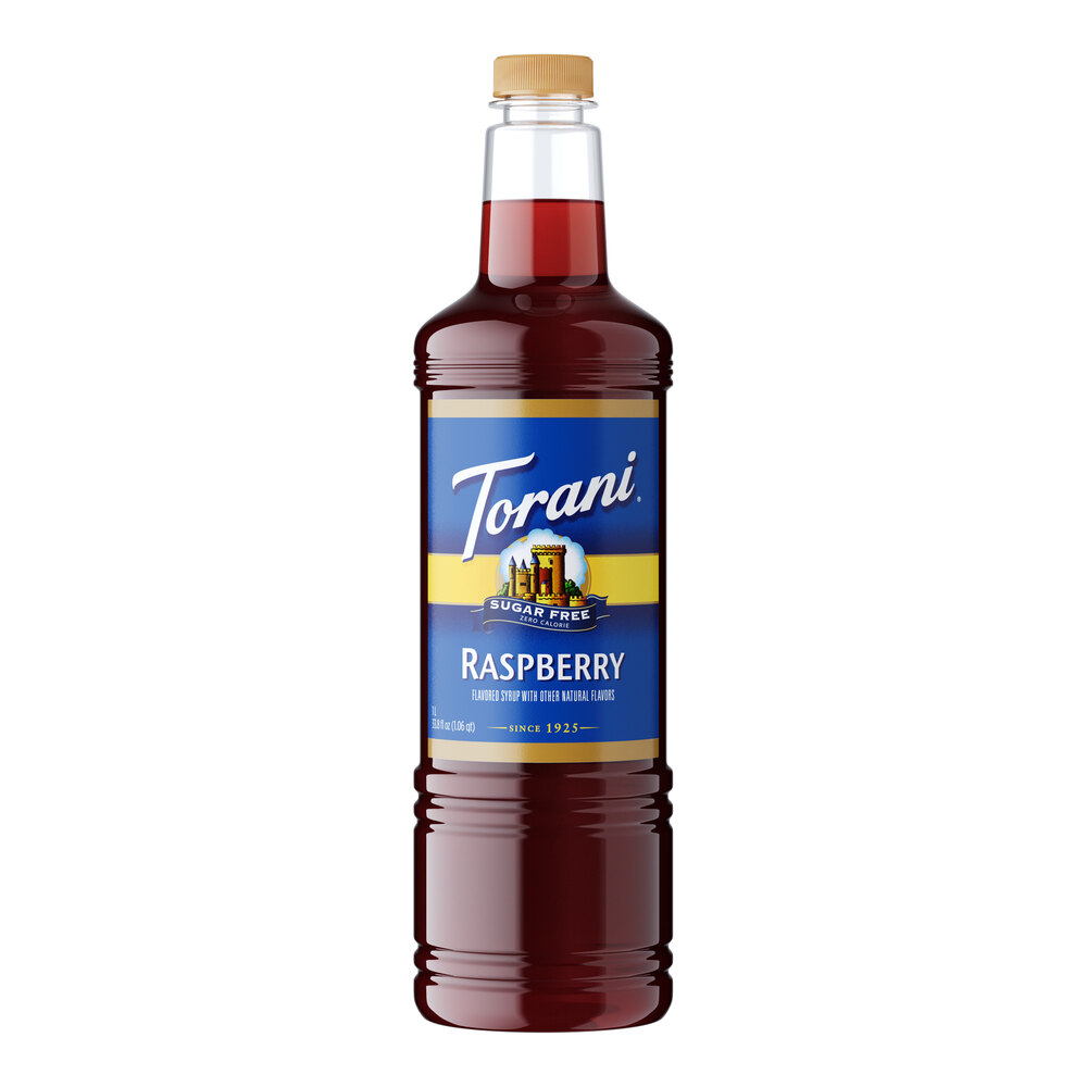 Torani Sugar-Free Raspberry Flavoring / Fruit Syrup Plastic Bottle 1 ...