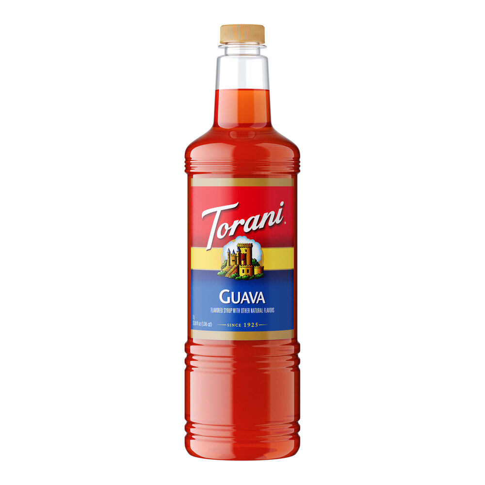 Torani Guava Flavoring / Fruit Syrup Plastic Bottle 1 Liter