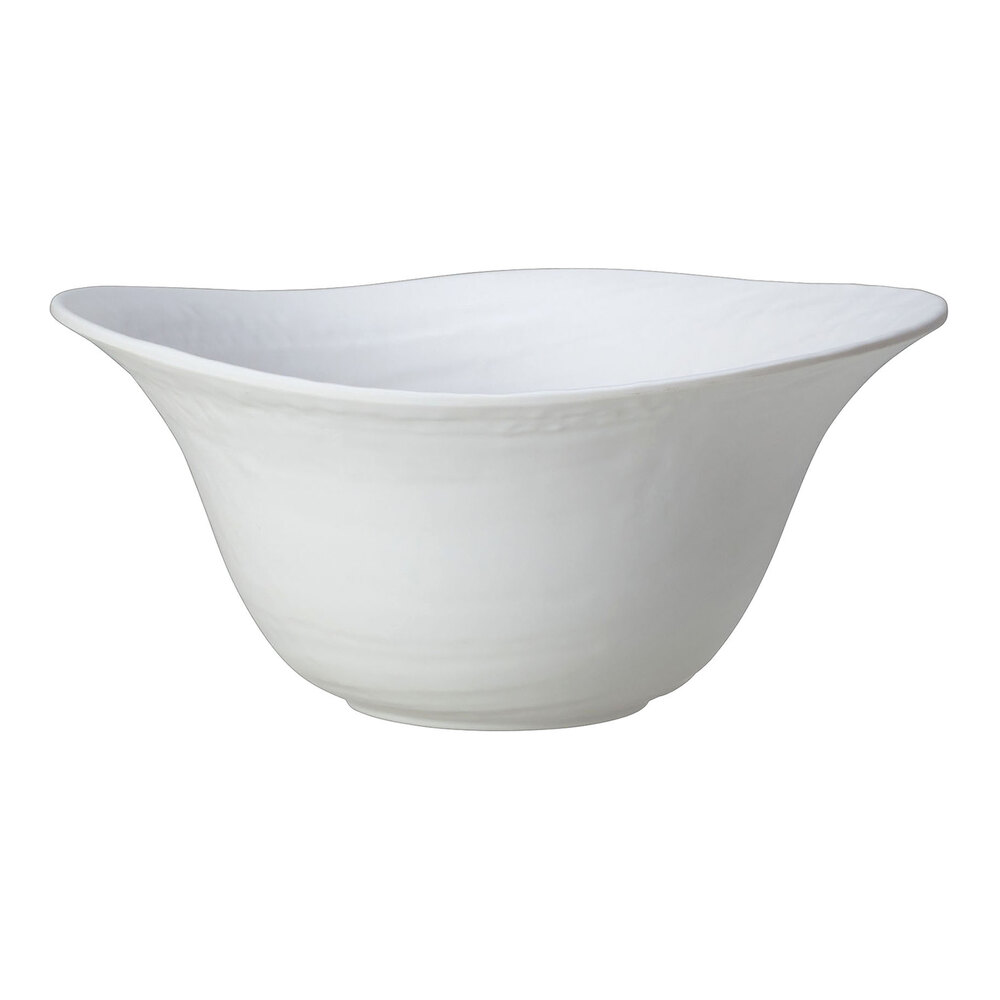 Creations Scape from Steelite International 2.25 Qt. White Melamine Deep Salad Bowl