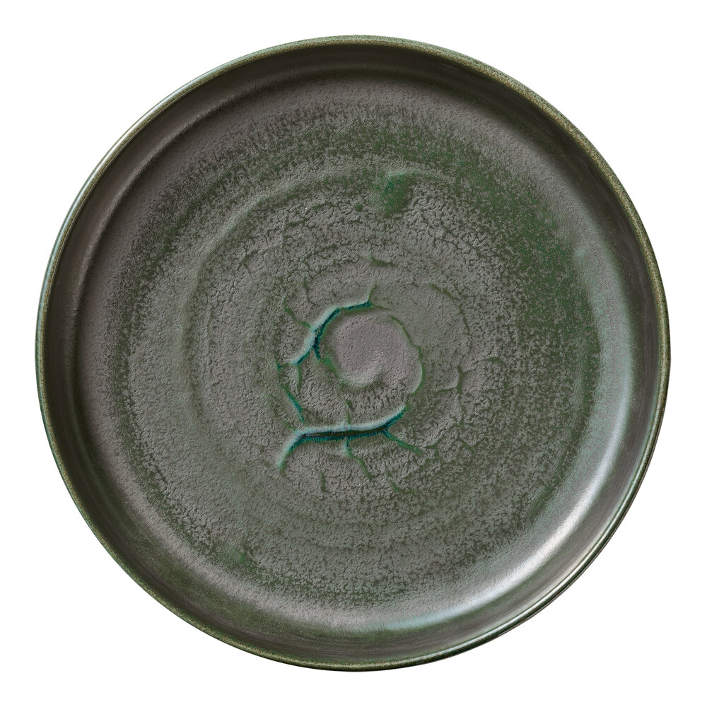 Heart & Soul Perfect Match 9 1/2" Avocado Porcelain Deep Raised Rim ...