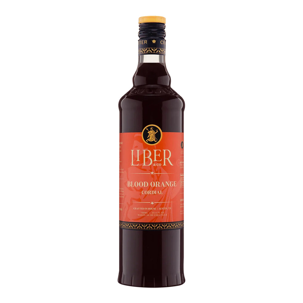 Liber & Co Blood Orange Cordial Syrup 750 mL - 6/Case