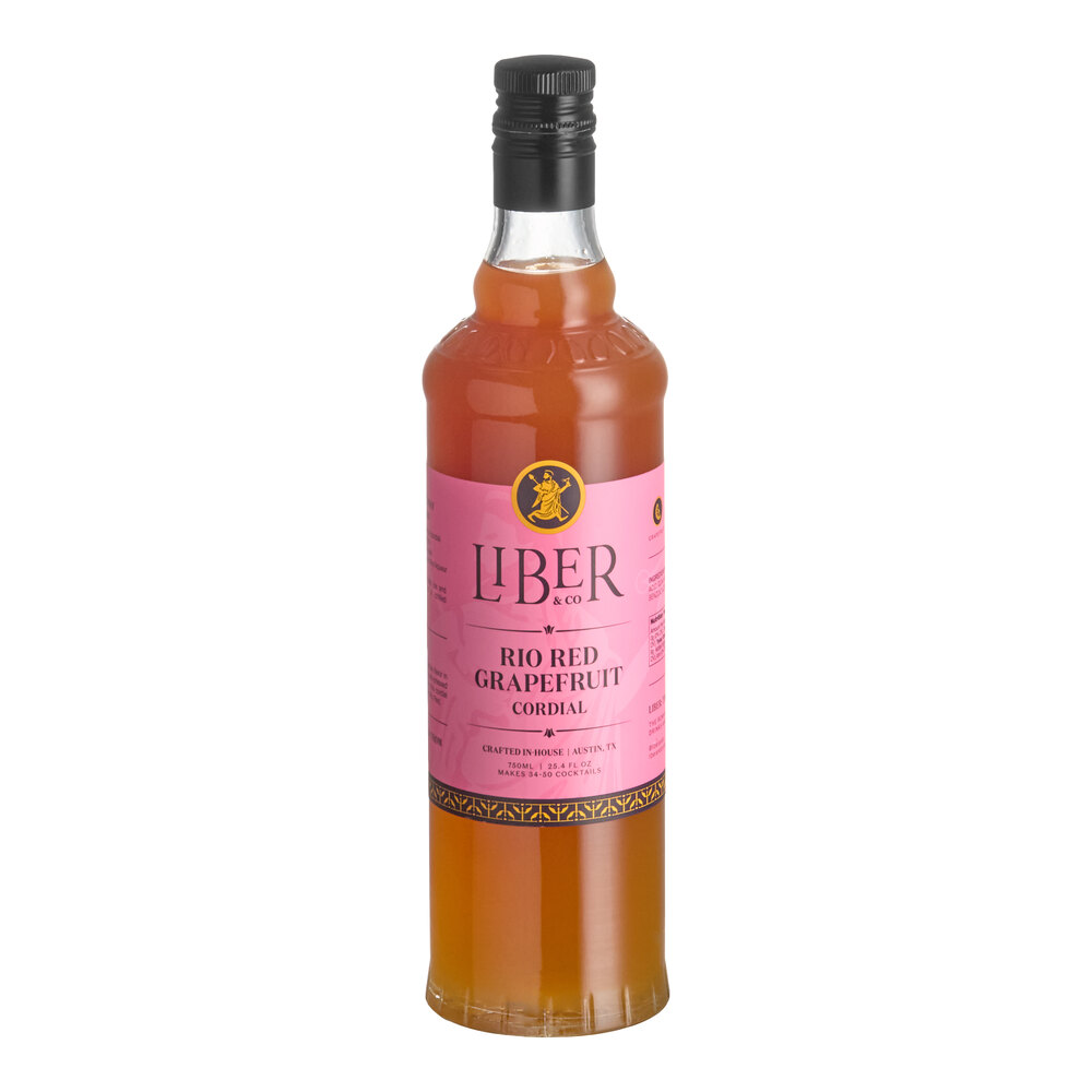 Liber & Co Rio Red Grapefruit Cordial Syrup 750 mL