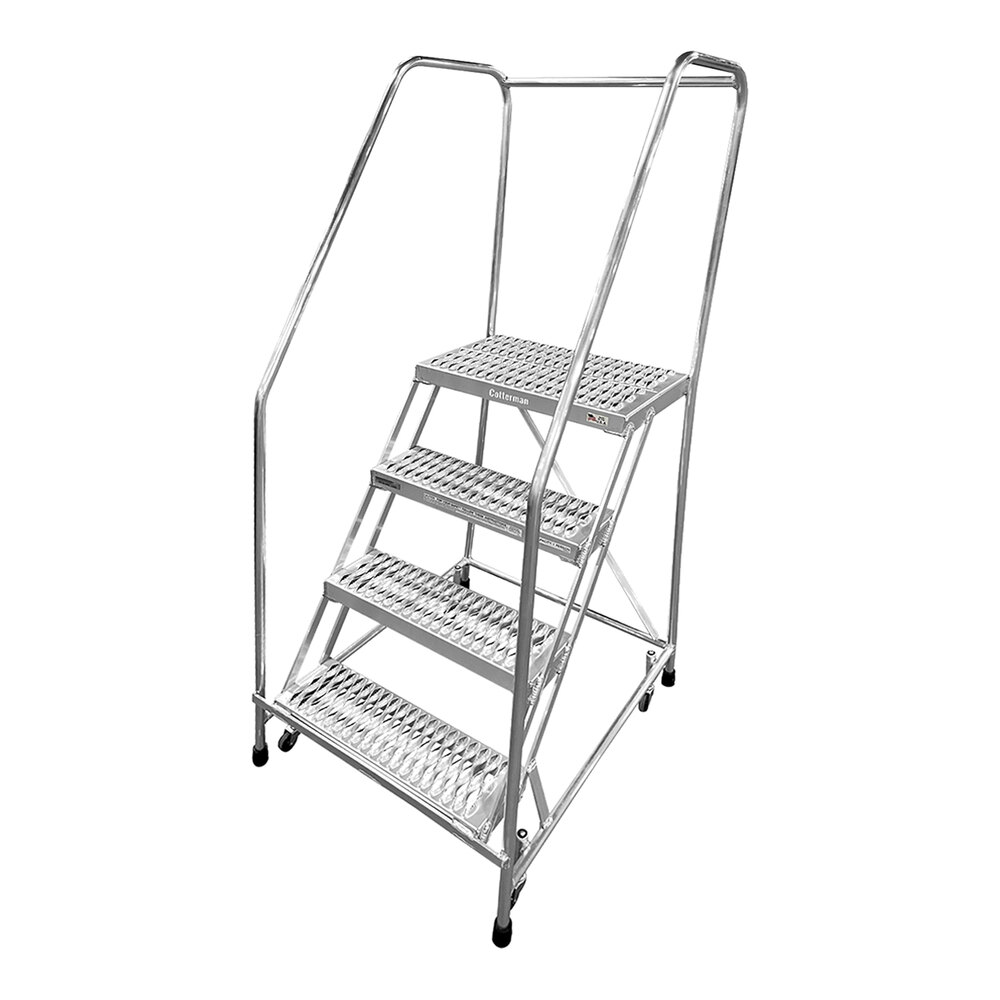 Cotterman Series A 24" x 14" x 70" 4-Step Welded Aluminum Rolling ...