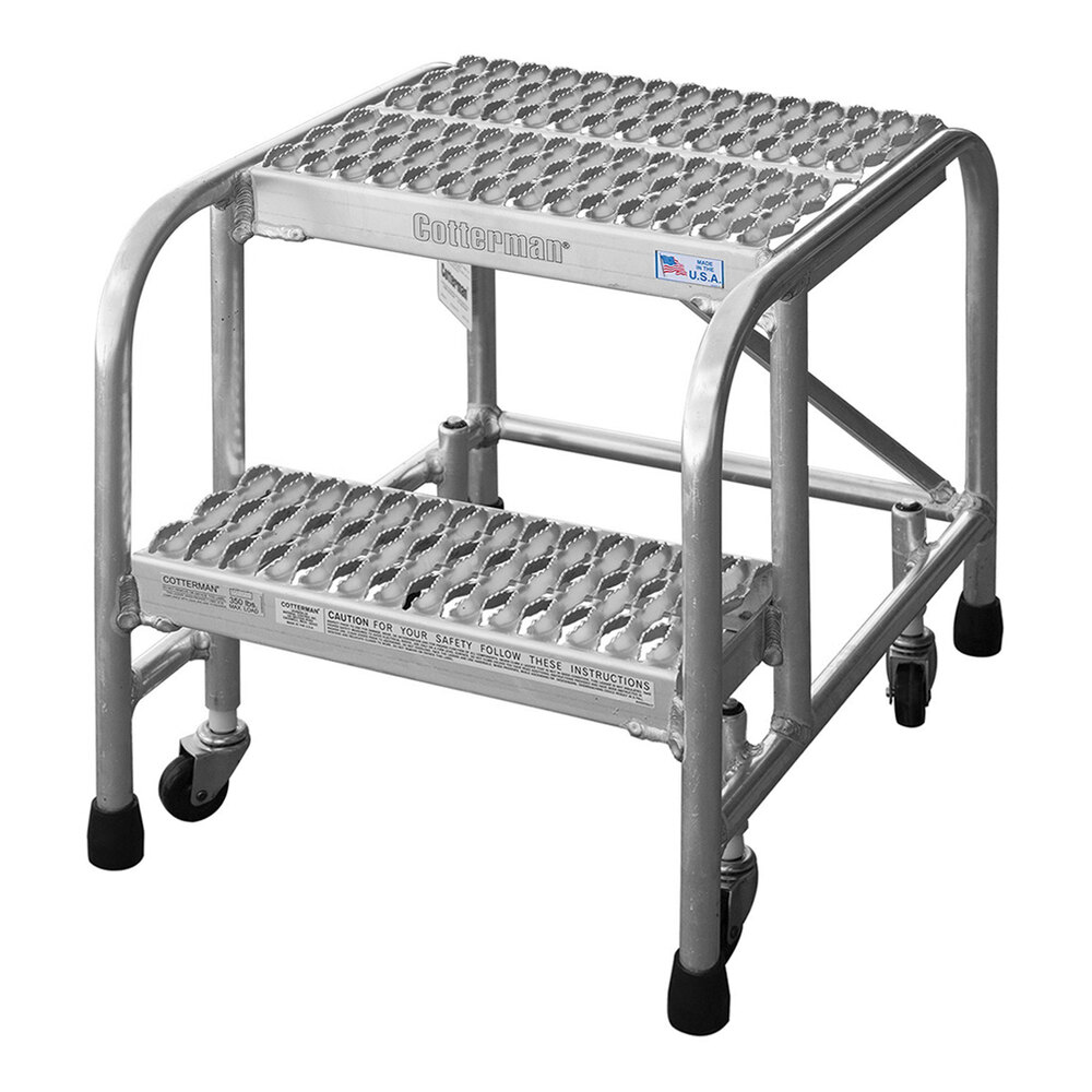 Cotterman Series A 24" x 14" x 20" 2-Step Welded Aluminum Rolling ...