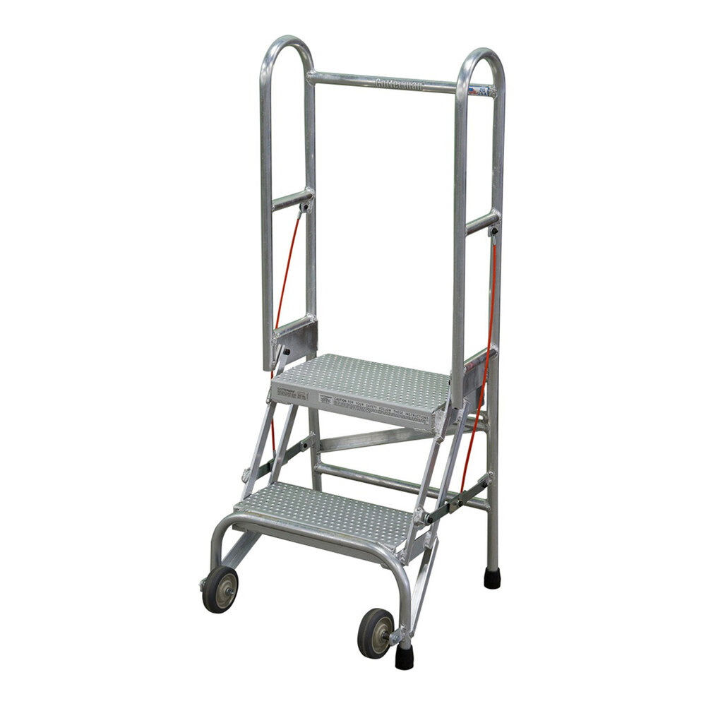 Cotterman StockNStore 16" x 10" x 50" 2-Step Aluminum Foldable Rolling ...