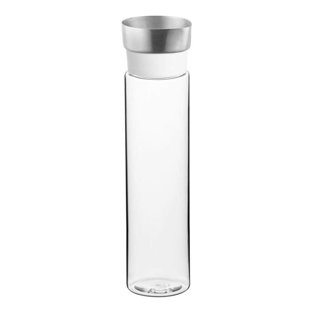 Cal-Mil 34 oz. Clear Polycarbonate Carafe with Hinged Closing Stainless ...