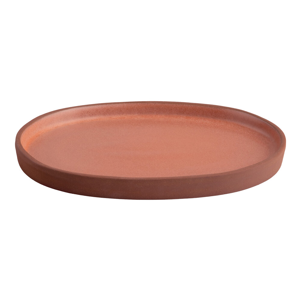 Maria Portugal Terracota Terra 7 1/2" x 5 1/4" Sienna High Rim Oval ...