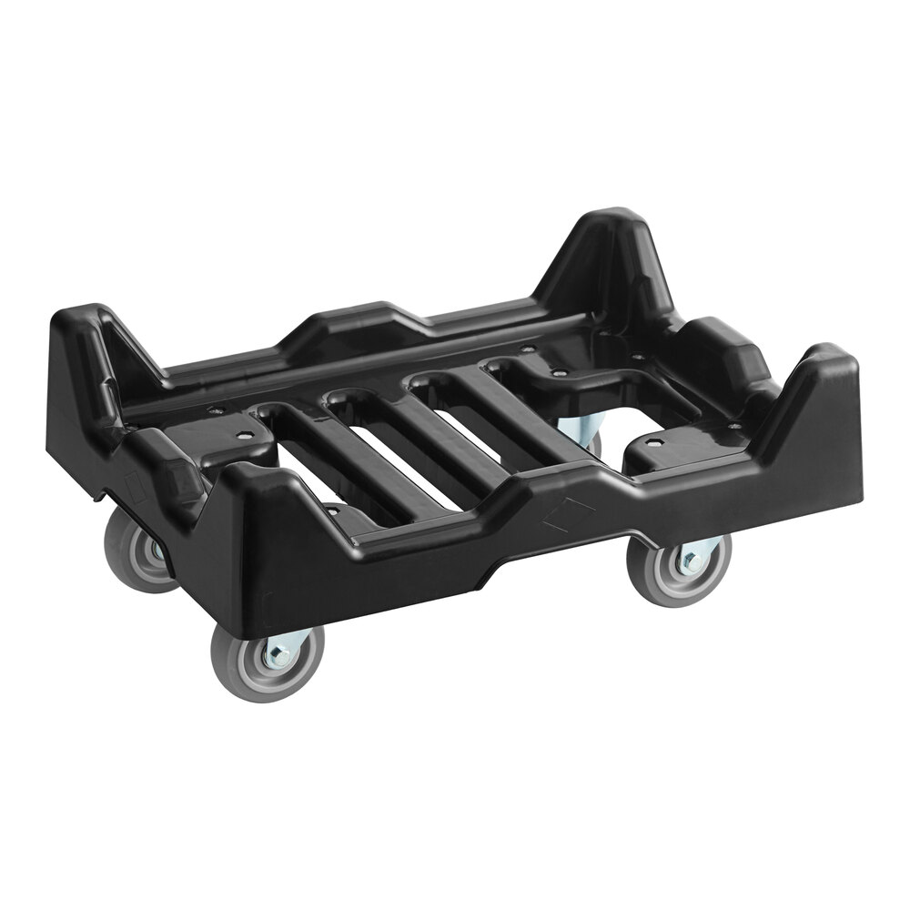 Choice 23 1/8" x 16 5/8" x 9 5/8" 1,000 lb. Black Tote Dolly with 5 ...