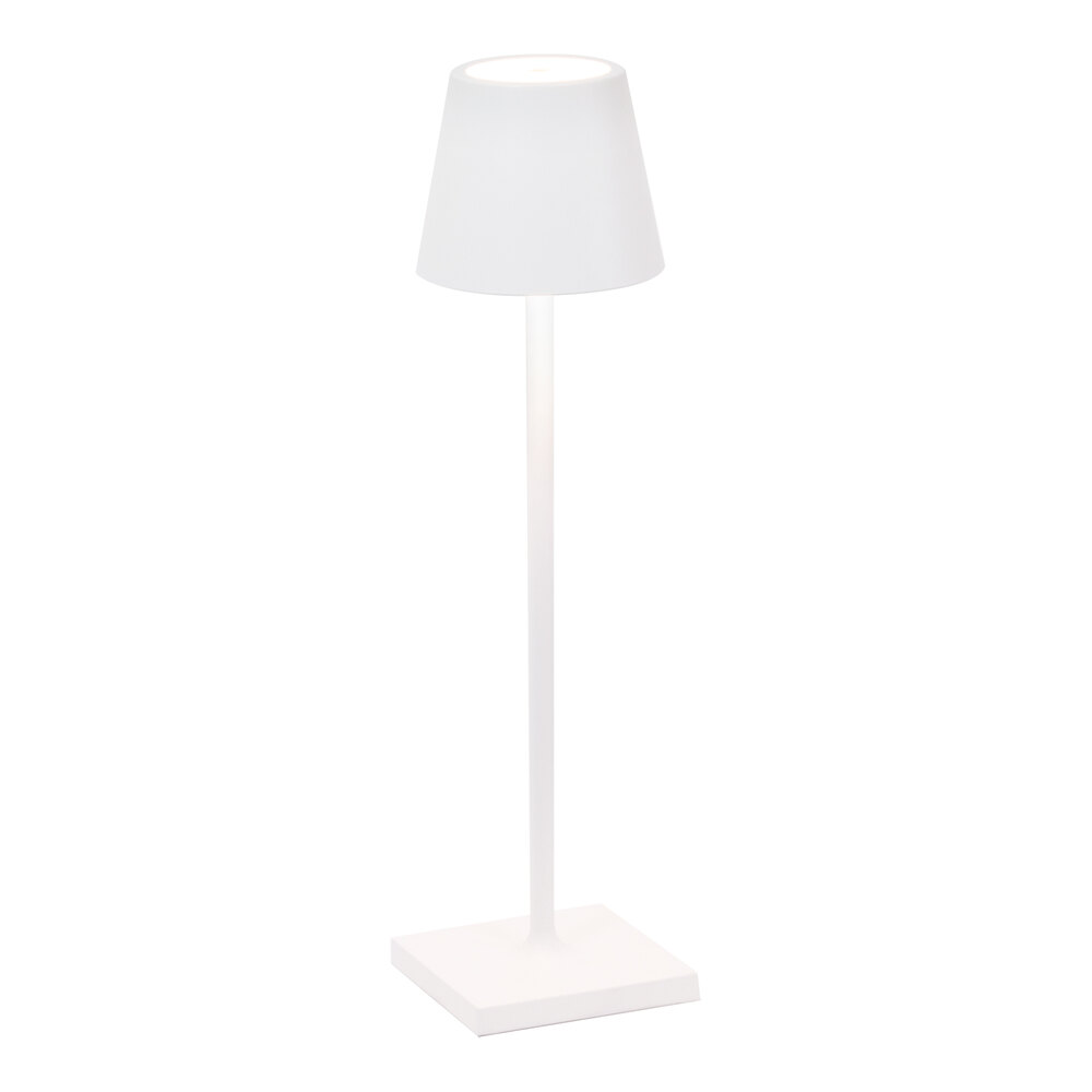 Zafferano America Poldina Pro Micro 10 7/8" White Cordless Rechargeable ...