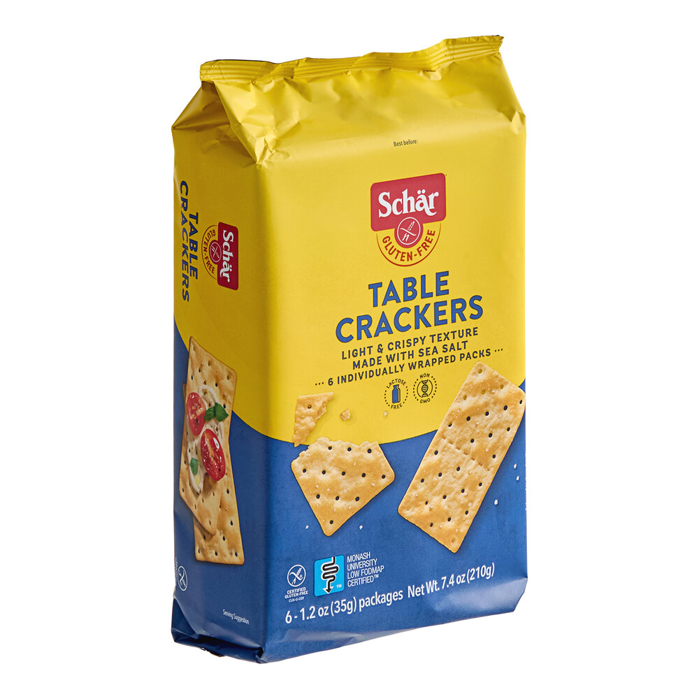 Schar Gluten-Free Table Crackers 7.4 oz. - 5/Case