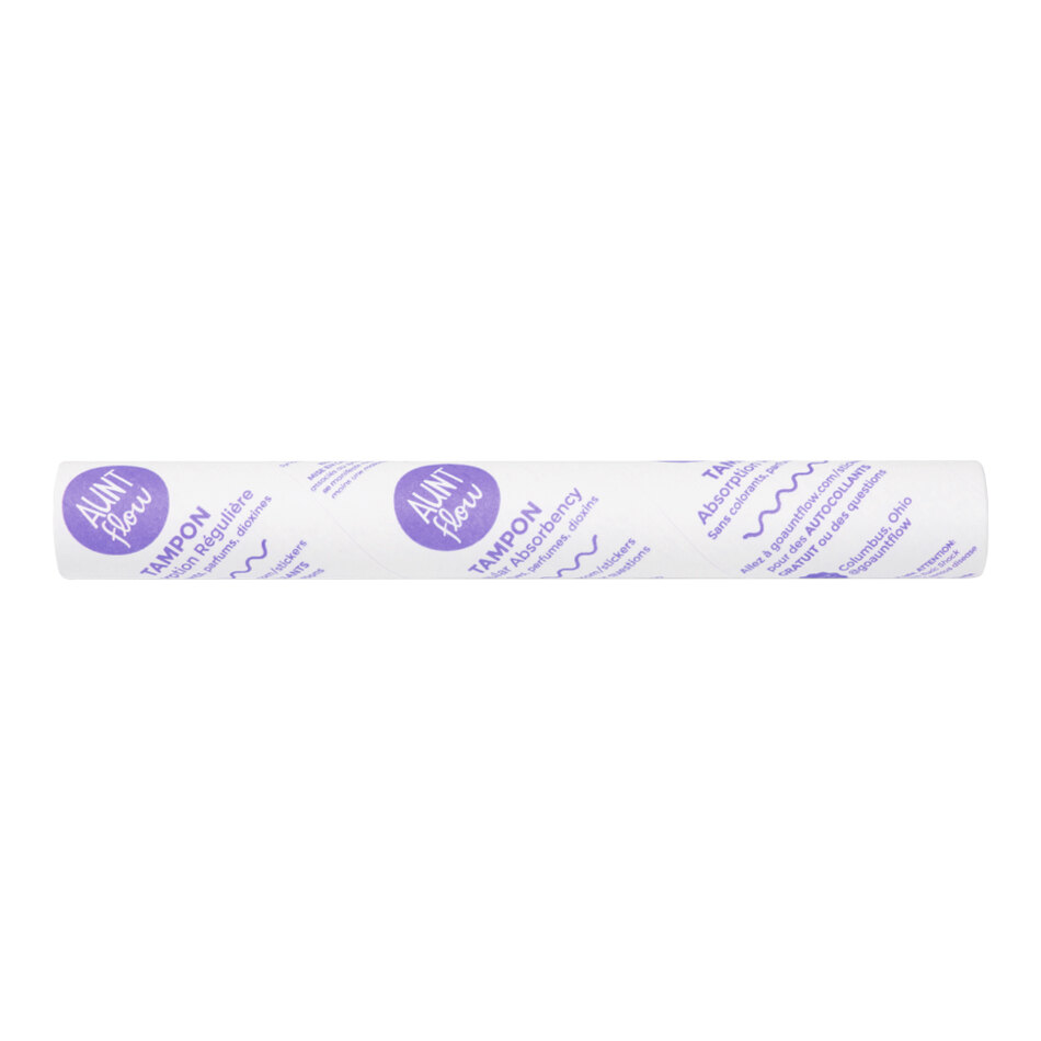 Aunt Flow Universal Cartridge-Tubed Tampon with Cardboard Applicator ...