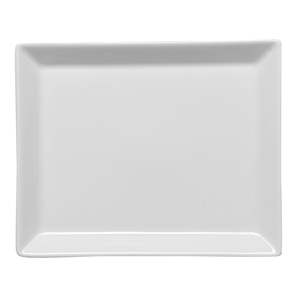 Ariane Panorama 6 5/16" x 5 1/8" Ivory Rectangular Porcelain Coupe ...