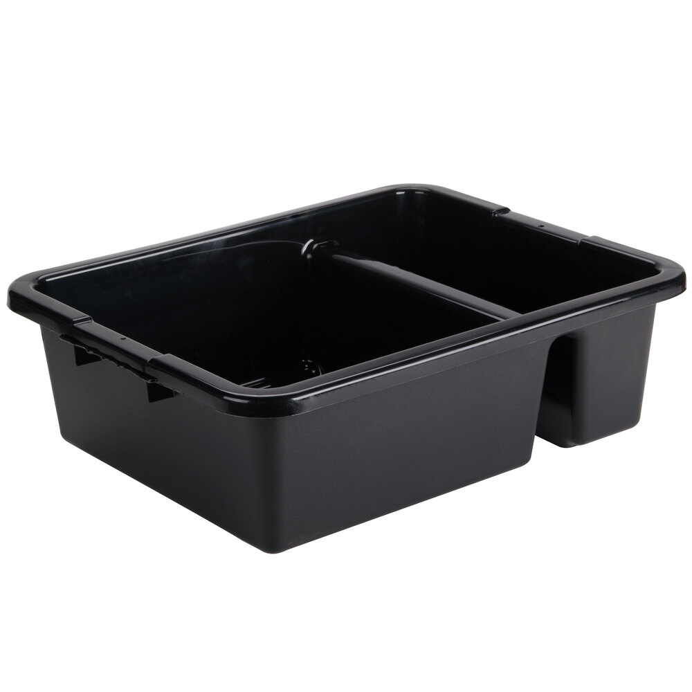 TableCraft 1547B 21" x 17" x 7" Black Heavy Duty Polyethylene Plastic ...