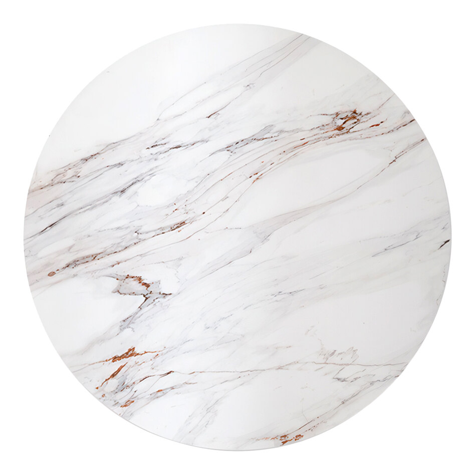 Superior Surfaces 36" Customizable Round Brown Calcatta Eased Edge ...