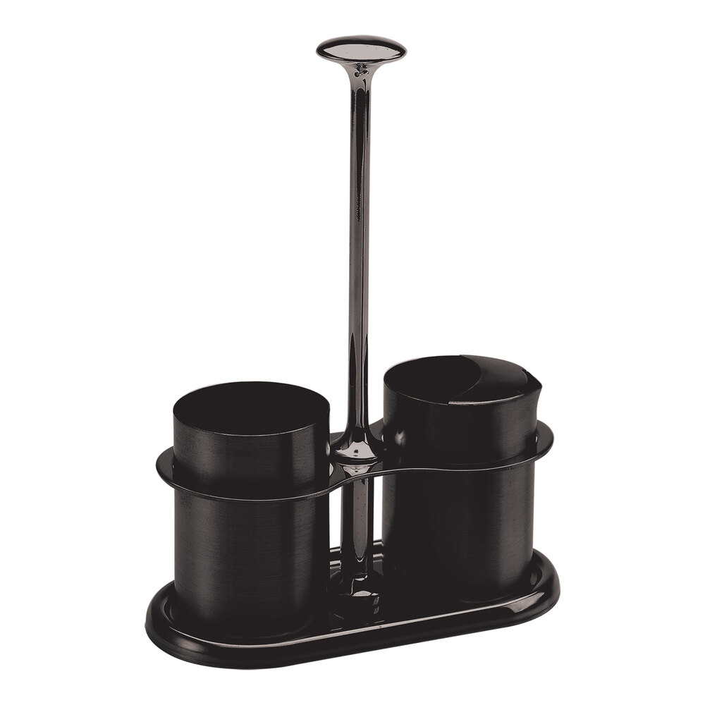 Service Ideas 4 oz. Black Onyx Stainless Steel Sugar Stick Holder and ...