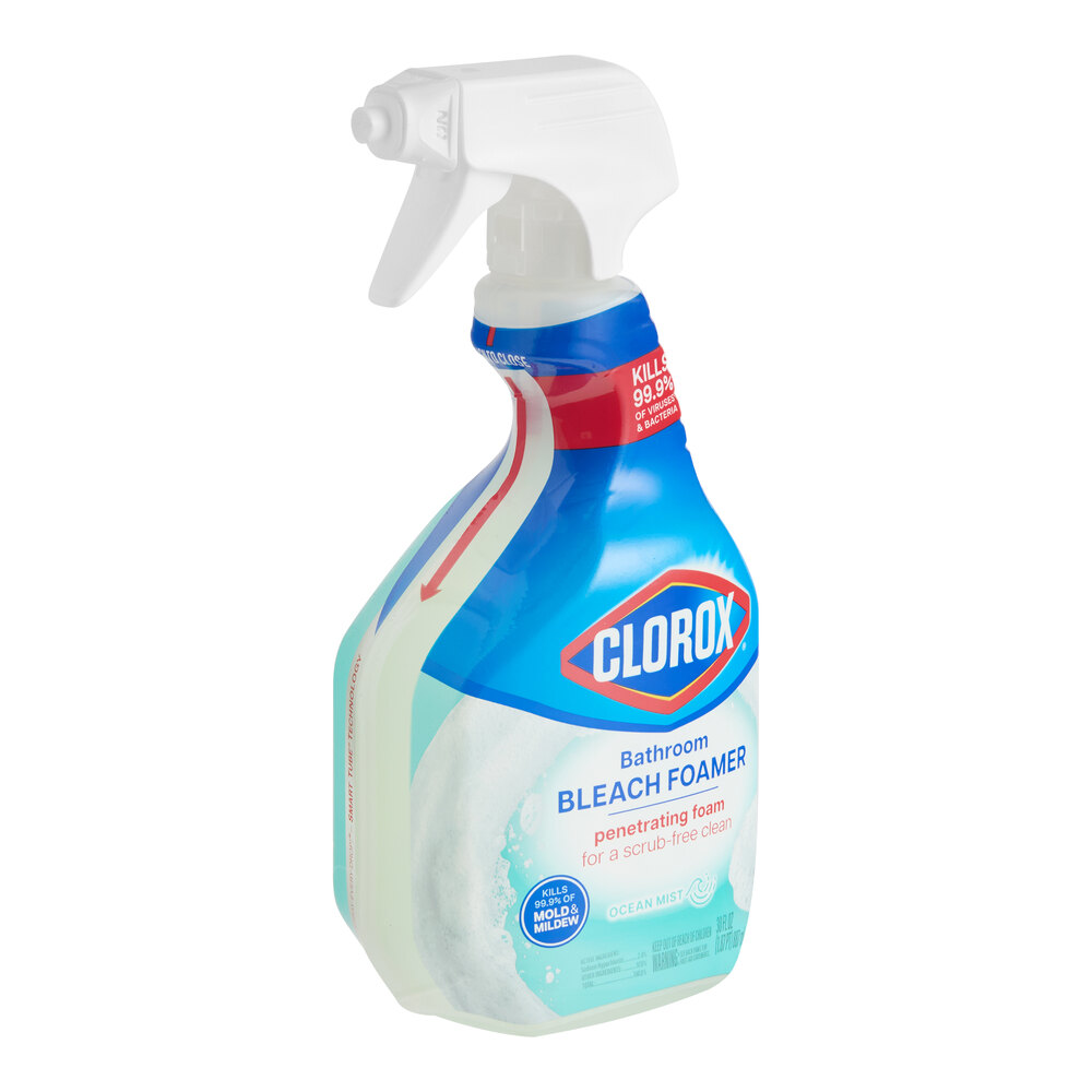 Clorox CLO30614 30 oz. Ocean Mist Scent Foaming Bleach Bathroom Cleaner ...