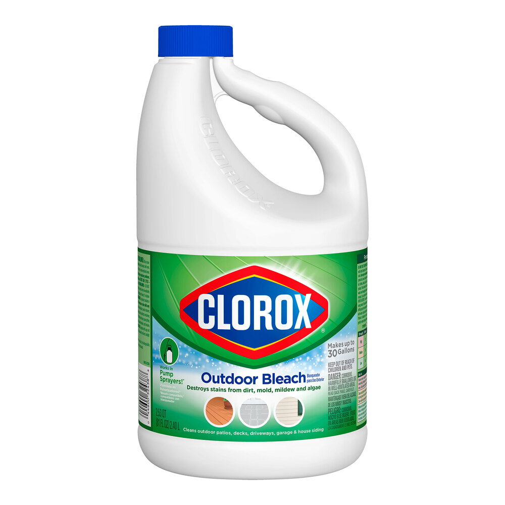 CloroxPro Clorox CLO32438 81 oz. Concentrated Outdoor Bleach - 6/Case