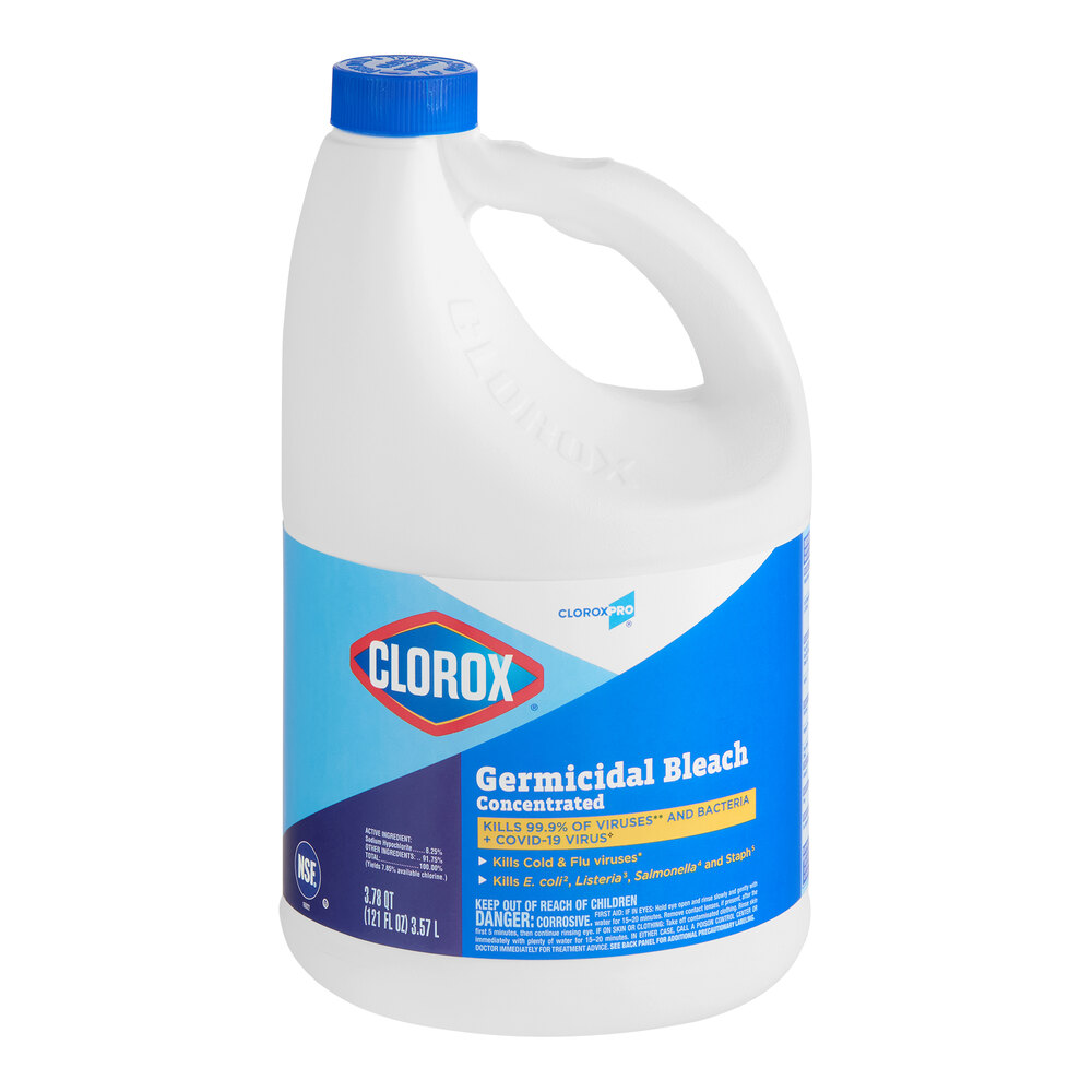 CloroxPro Clorox CLO30966CT 121 oz. Concentrated Germicidal Bleach - 3/Case