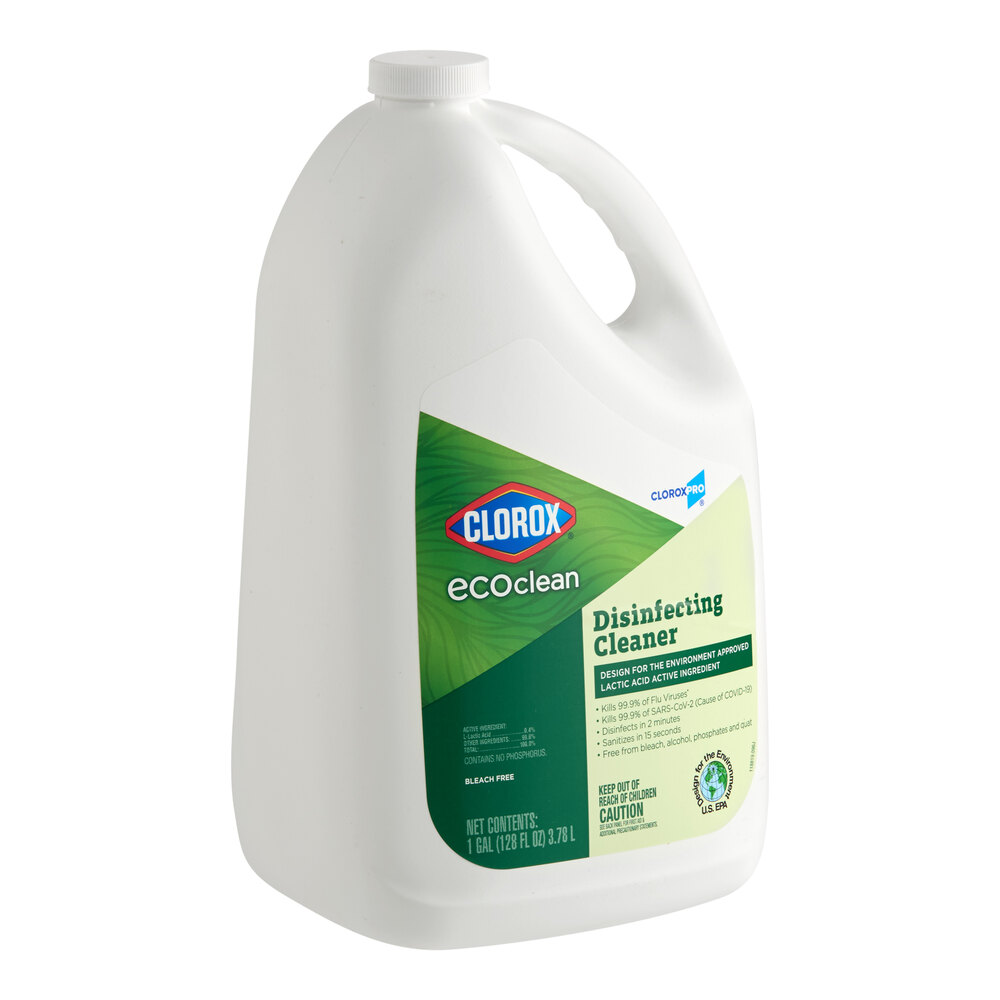CloroxPro Clorox EcoClean CLO60094CT 1 Gallon Disinfecting Cleaner - 4/Case