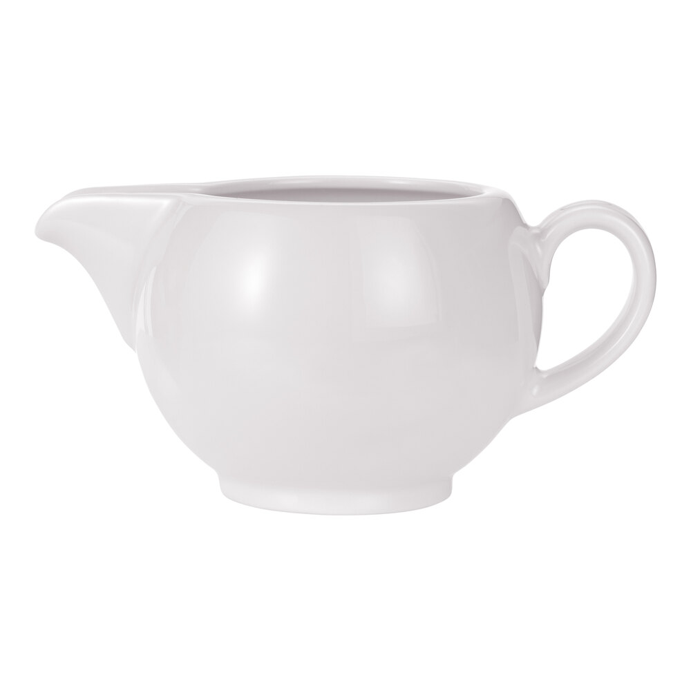Reserve by Libbey Parisian 10 oz. Porcelain Sauce Boat - 12/Case