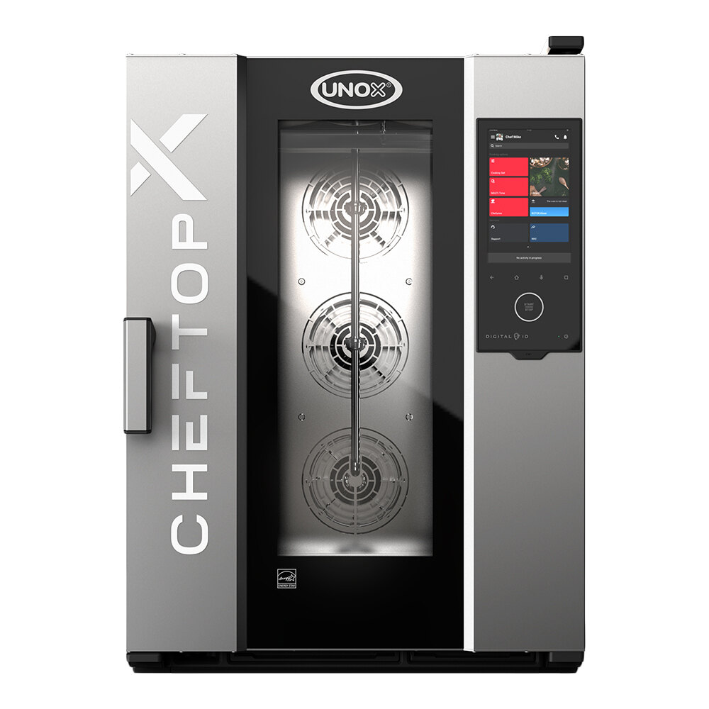 Unox XADA-1011-GXLS CHEFTOP-X Digital.ID Natural Gas 10 Pan Half Size ...