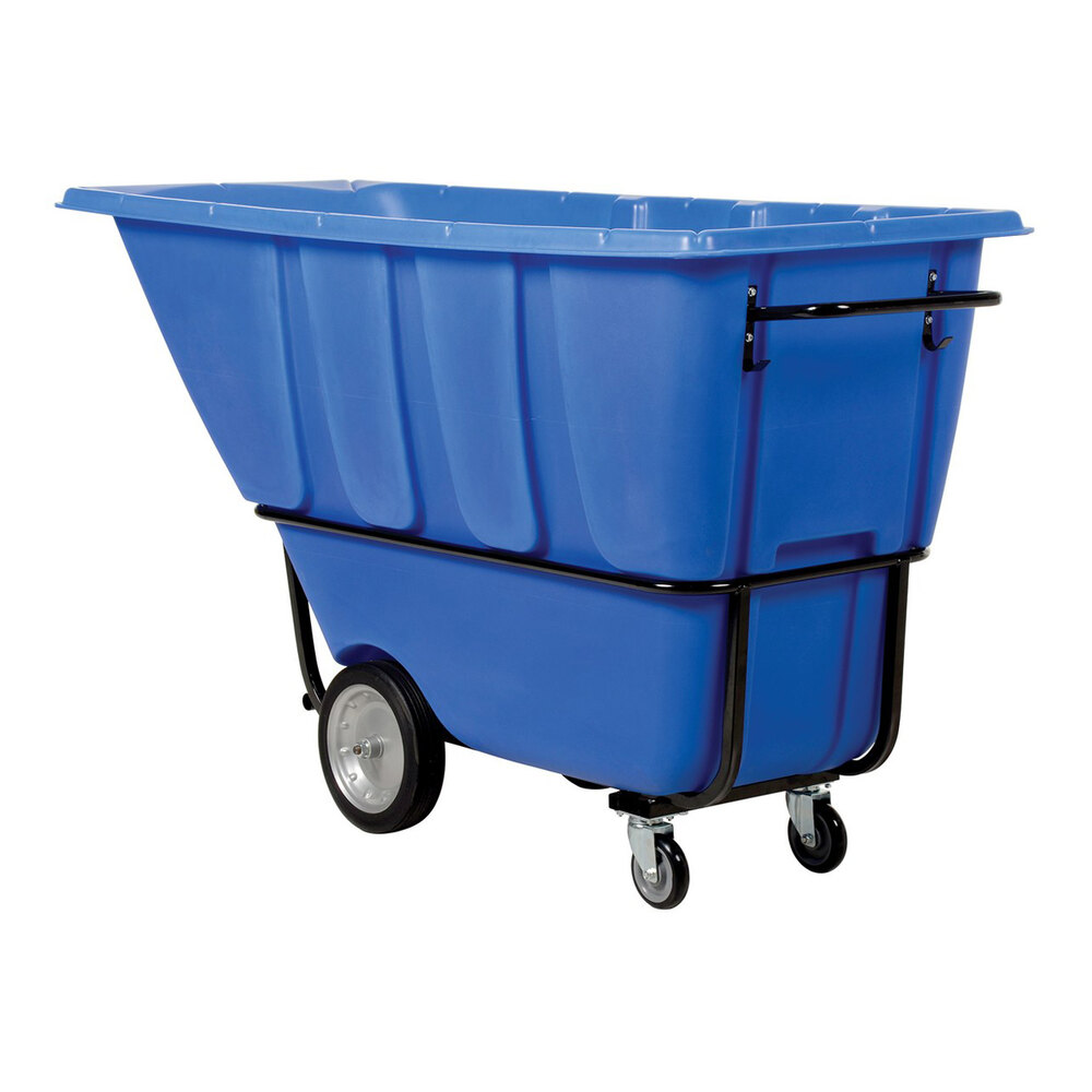 Vestil TDT-100-HD-BLUE 1 Cu. Yd. Blue Heavy-Duty Bulk Tilt Truck ...