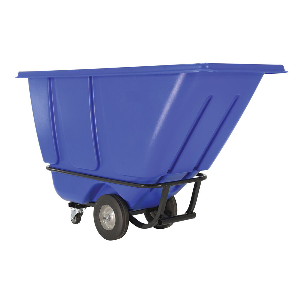 Vestil TDT-50-MD-BLUE 0.5 Cu. Yd. Blue Medium-Duty Bulk Tilt Truck ...